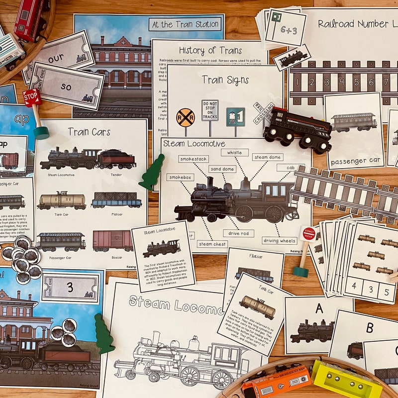 Train Book - Etsy