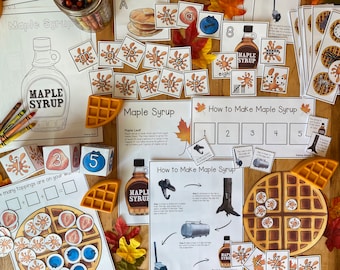 Maple Syrup Making Unit Study 25 Page Digital Printable Plus an MP4 ...