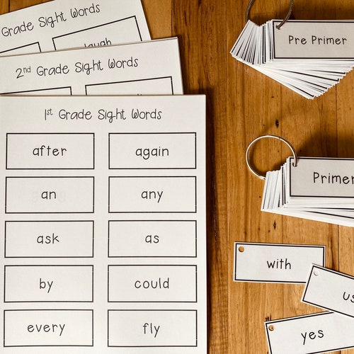 40 Printable Dolch Pre-primer Sight Word Search Worksheets. - Etsy