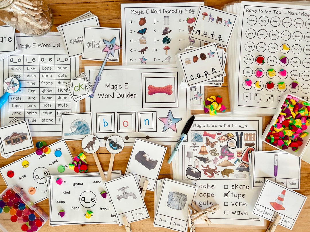 Phonics Learning Pack - All About Magic E - Etsy