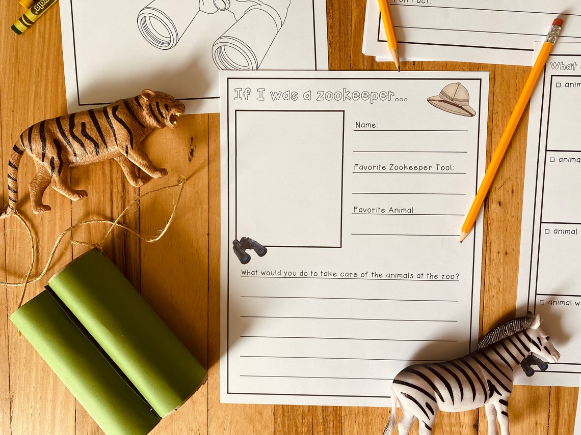 Zookeeper Animal Research Journal - Etsy