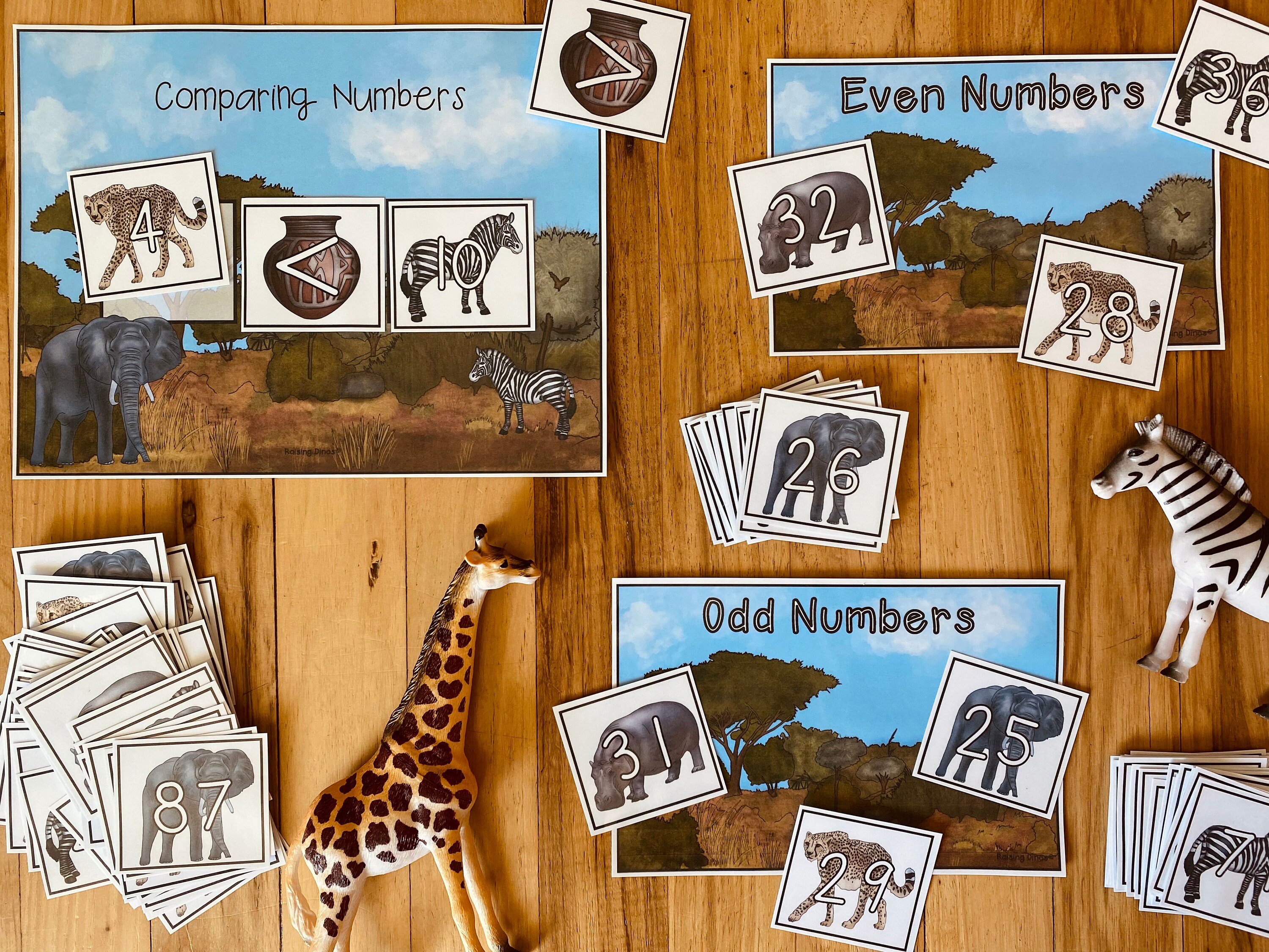 Grassland Animals Unit: Math Pack | Etsy