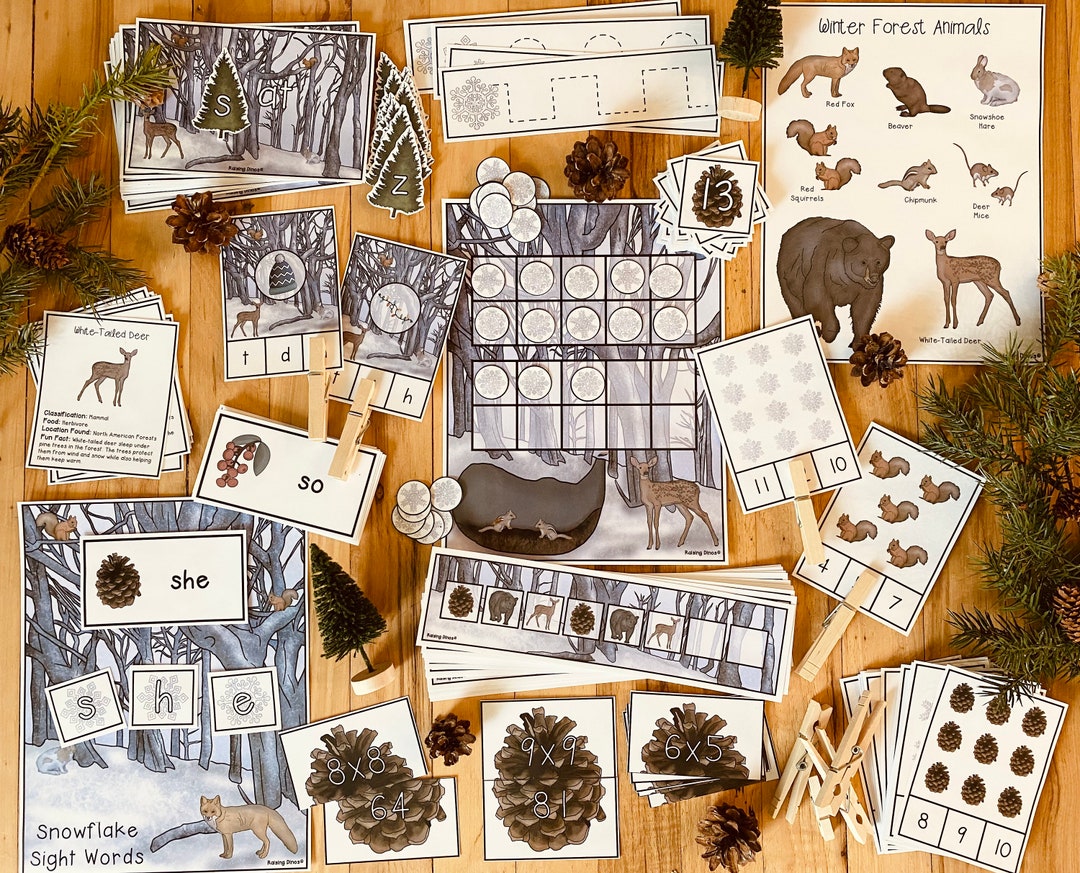 Winter Forest Unit Bundle - Etsy