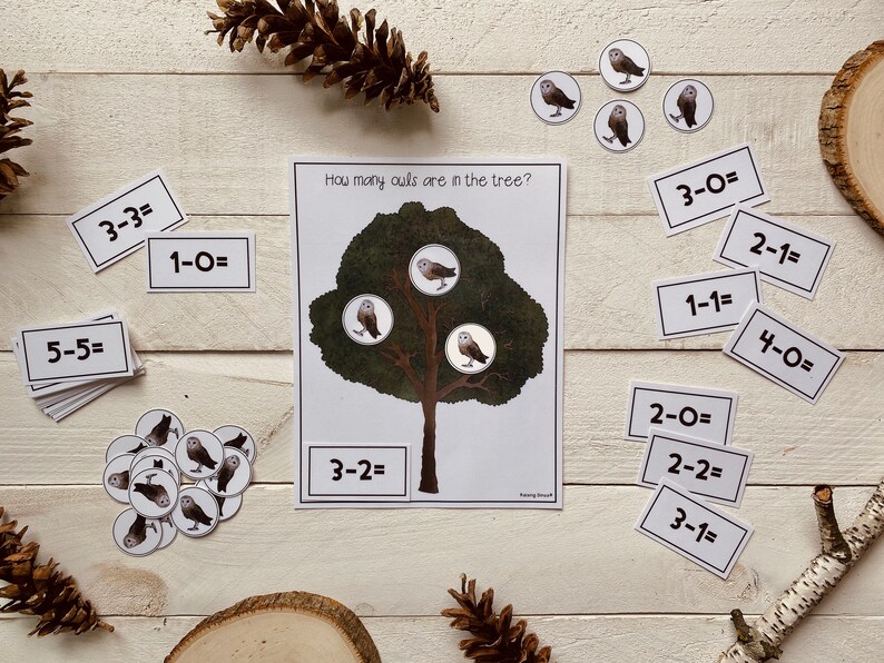 Nocturnal Animals Unit: Math Pack | Etsy