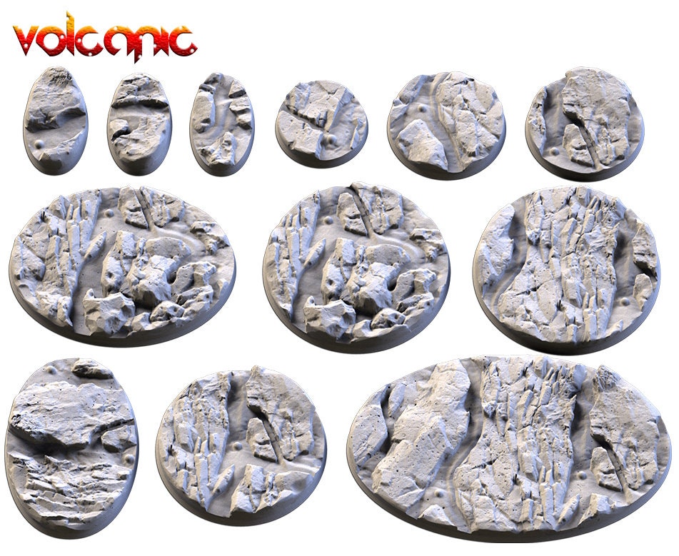 Volcanic Themed Bases Expansion Square&oval Various Sizes - Etsy