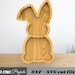 Easter Bunny Serving Plate CNC Files for Wood (svg, Dxf, Pdf) - Etsy