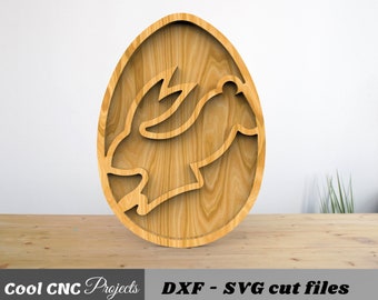 Easter Bunny Serving Plate CNC Files for Wood CNC File CNC Router File ...