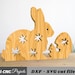 Easter Bunny and Chick CNC Files for Wood CNC File CNC Router File (dwg ...