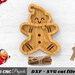 Gingerbread Man Tray for Christmas CNC Files for Wood (dwg Cdr Dxf Svg ...