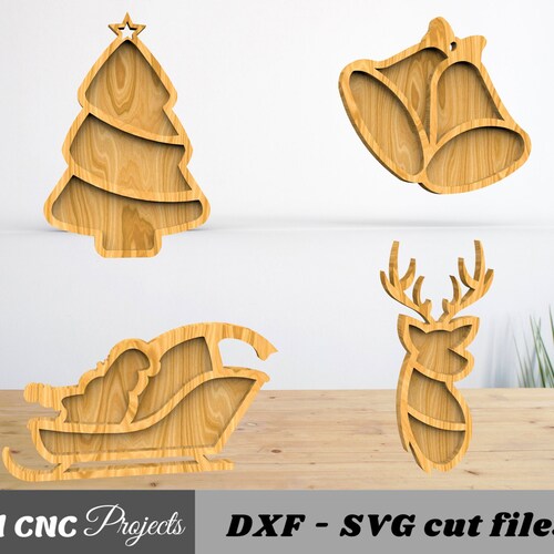 Snowflake Tray CNC Files for Wood svg Dxf Eps Ai Pdf - Etsy