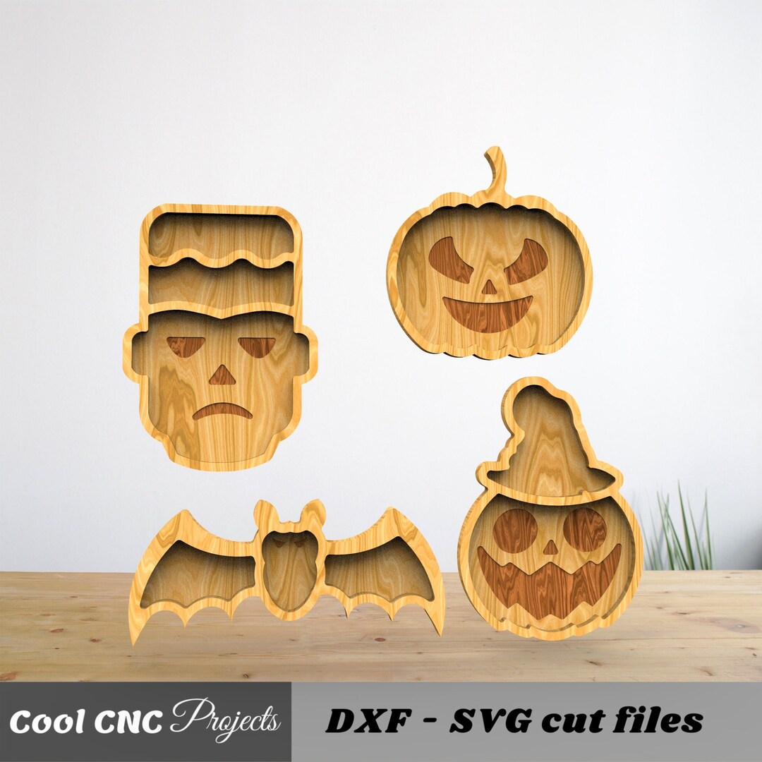 Halloween Pack Serving Plate CNC Files for Wood CNC File CNC Router ...