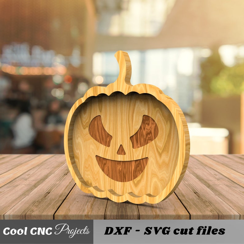 Halloween Pumpkin Serving Plate CNC Files for Wood CNC File - Etsy