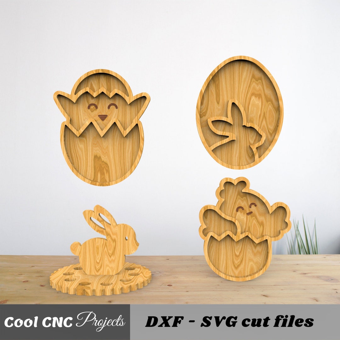 Easter Pack CNC Files for Wood CNC File CNC Router File (dwg Cdr Dxf ...