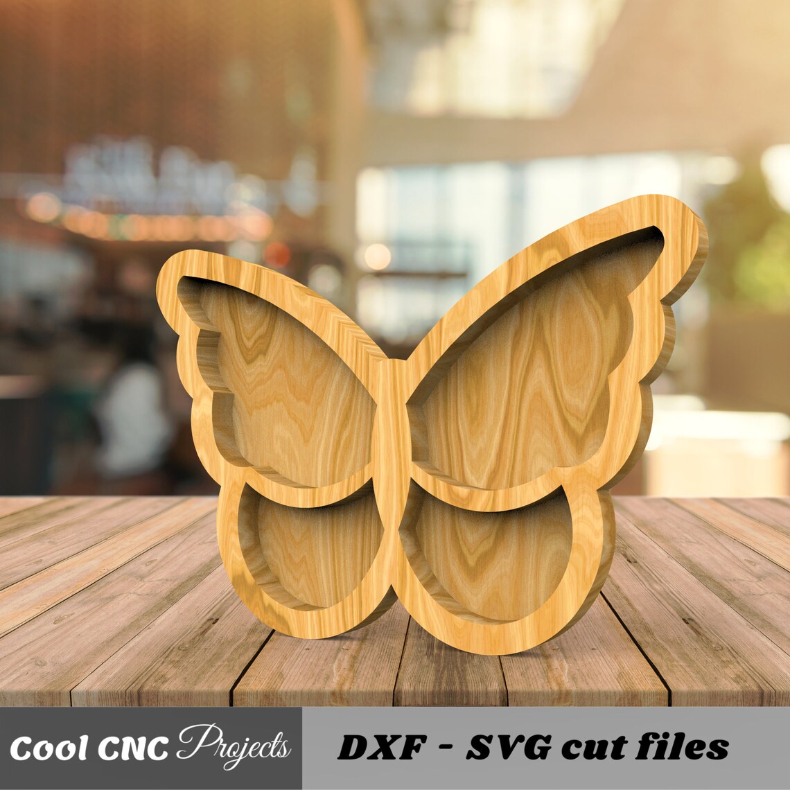 CNC Files Butterfly Serving Tray for Kids CNC Router File dwg - Etsy