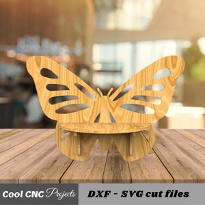 Butterfly Wall Shelf CNC Files for Wood CNC File CNC Router File (dwg ...