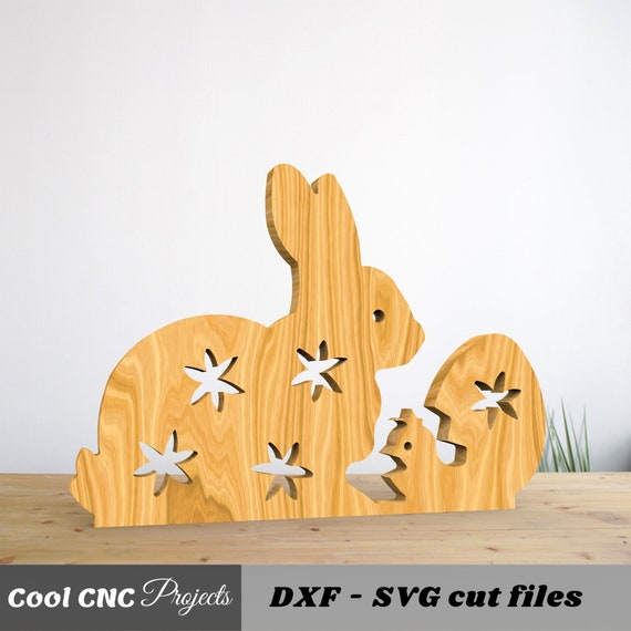 Easter Bunny and Chick CNC Files for Wood CNC File CNC Router | Etsy