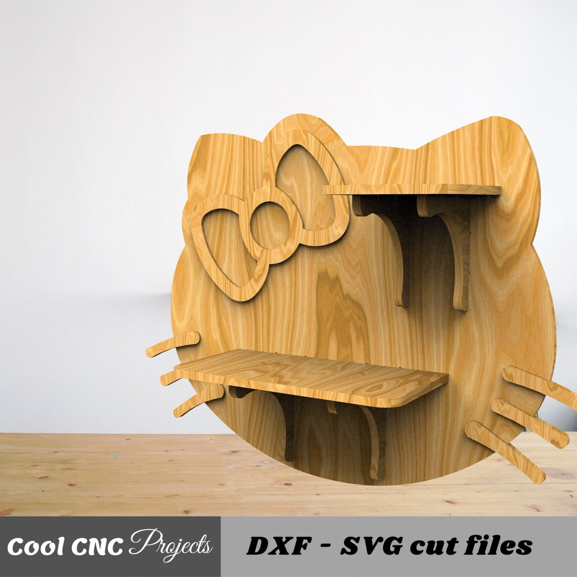 Cat Shelf CNC Files for Wood CNC File CNC Router File dwg Cdr - Etsy