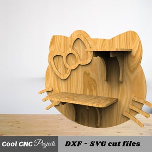 Cat Shelf CNC Files for Wood CNC File CNC Router File (dwg Cdr Dxf Svg ...