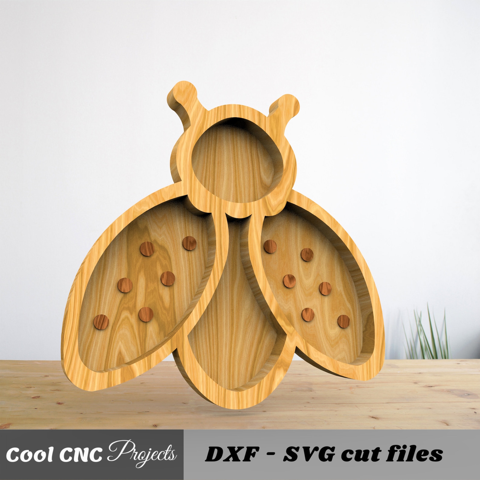 Ladybug Serving Plate for Kids CNC Files for Wood CNC File CNC | Etsy