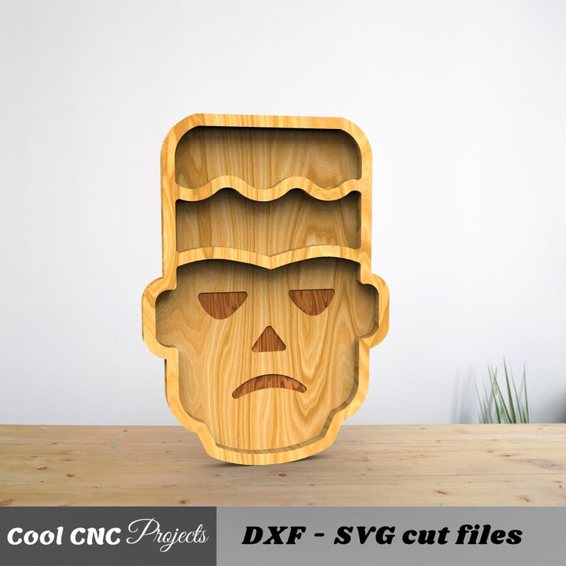 Halloween Frankenstein Serving Plate CNC Files (digital Download) - Etsy