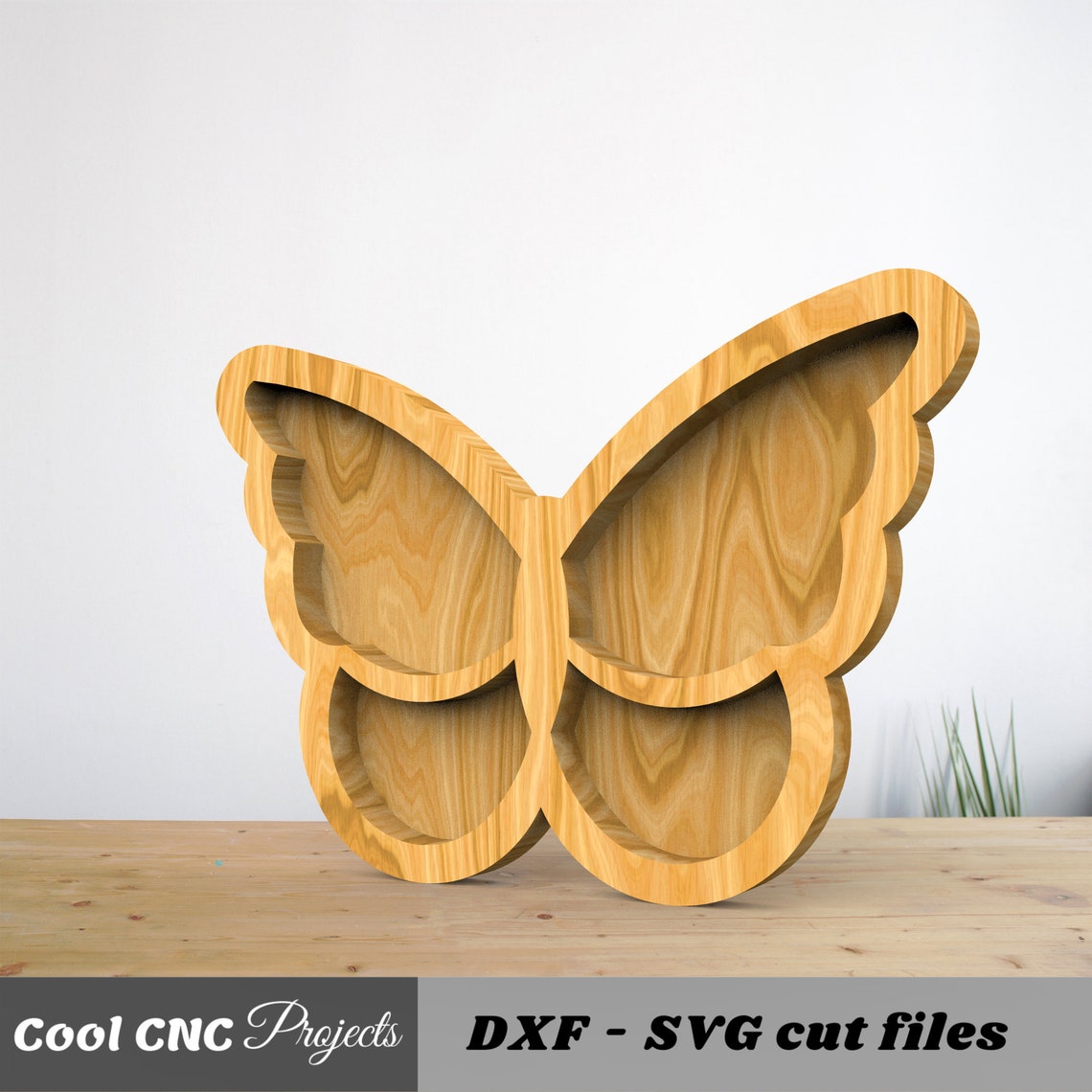 CNC Files Butterfly Serving Tray for Kids CNC Router File dwg - Etsy