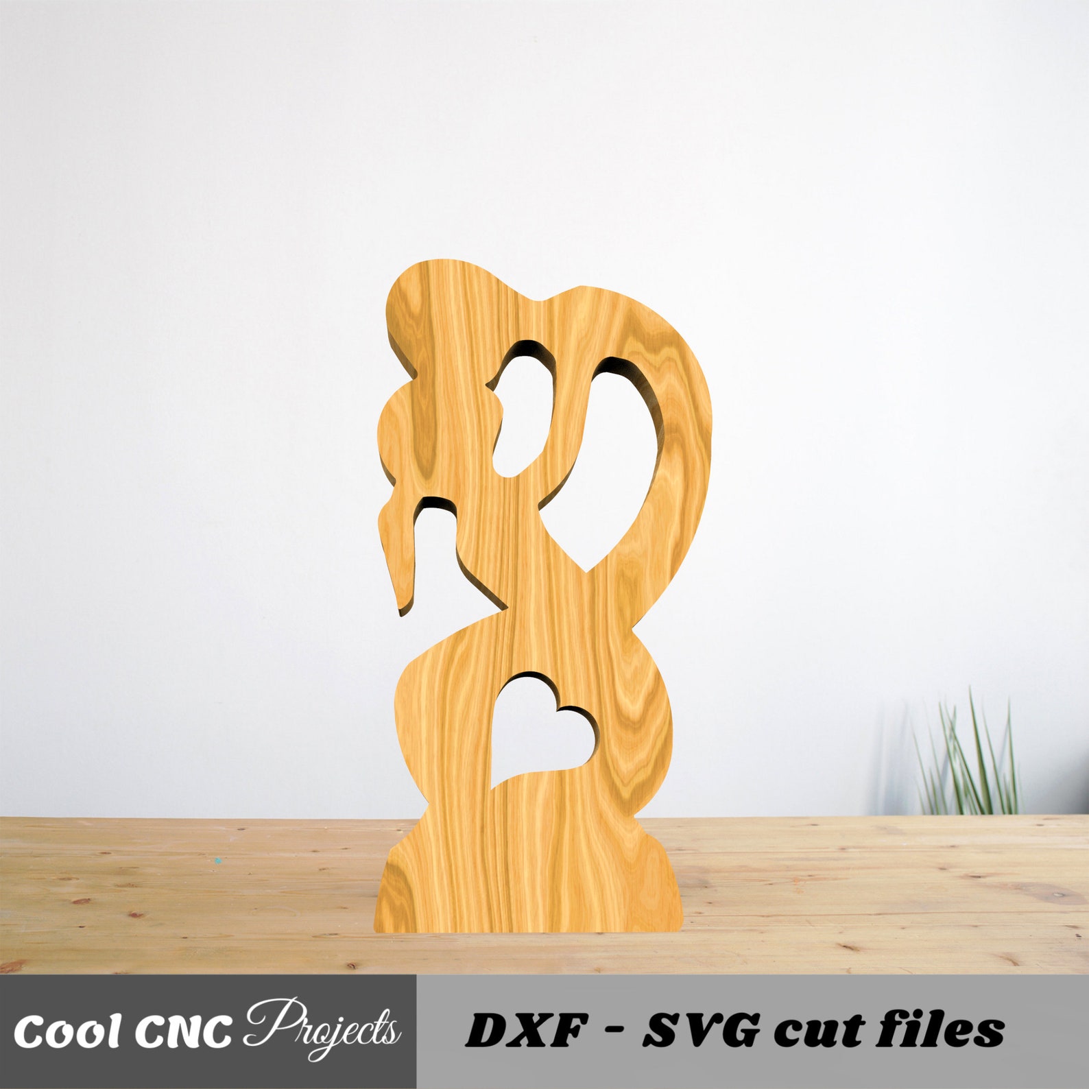 Cute Couples Gift Statue Valentines Day CNC Files for Wood CNC - Etsy