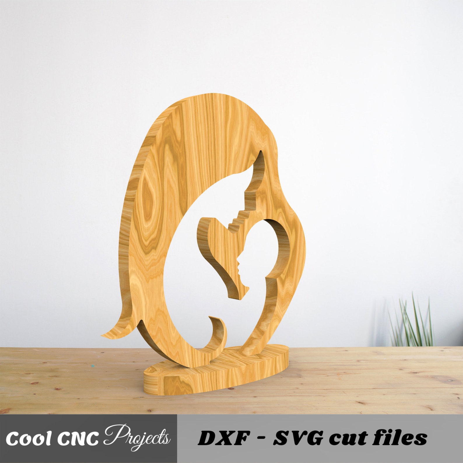 Baby and Mom Mother's Day CNC Files for Wood CNC File CNC - Etsy