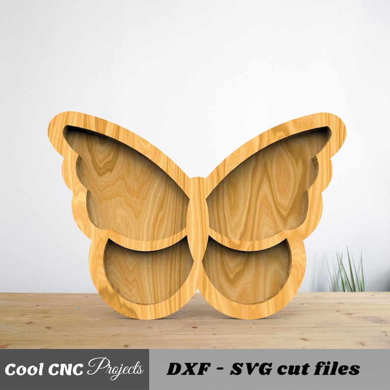 CNC Files Butterfly Serving Tray for Kids CNC Router File dwg - Etsy