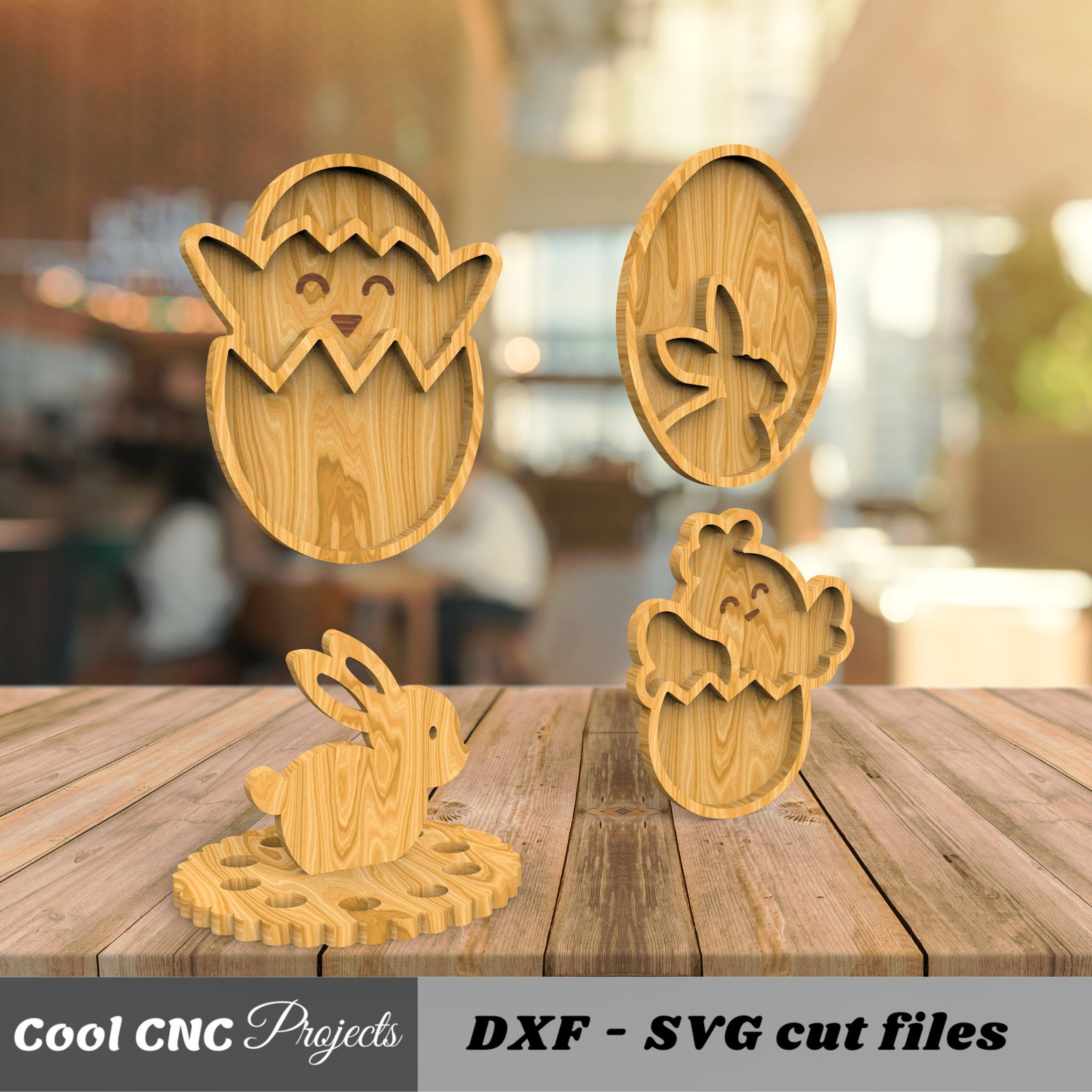 Easter Pack CNC Files for Wood CNC File CNC Router File dwg | Etsy