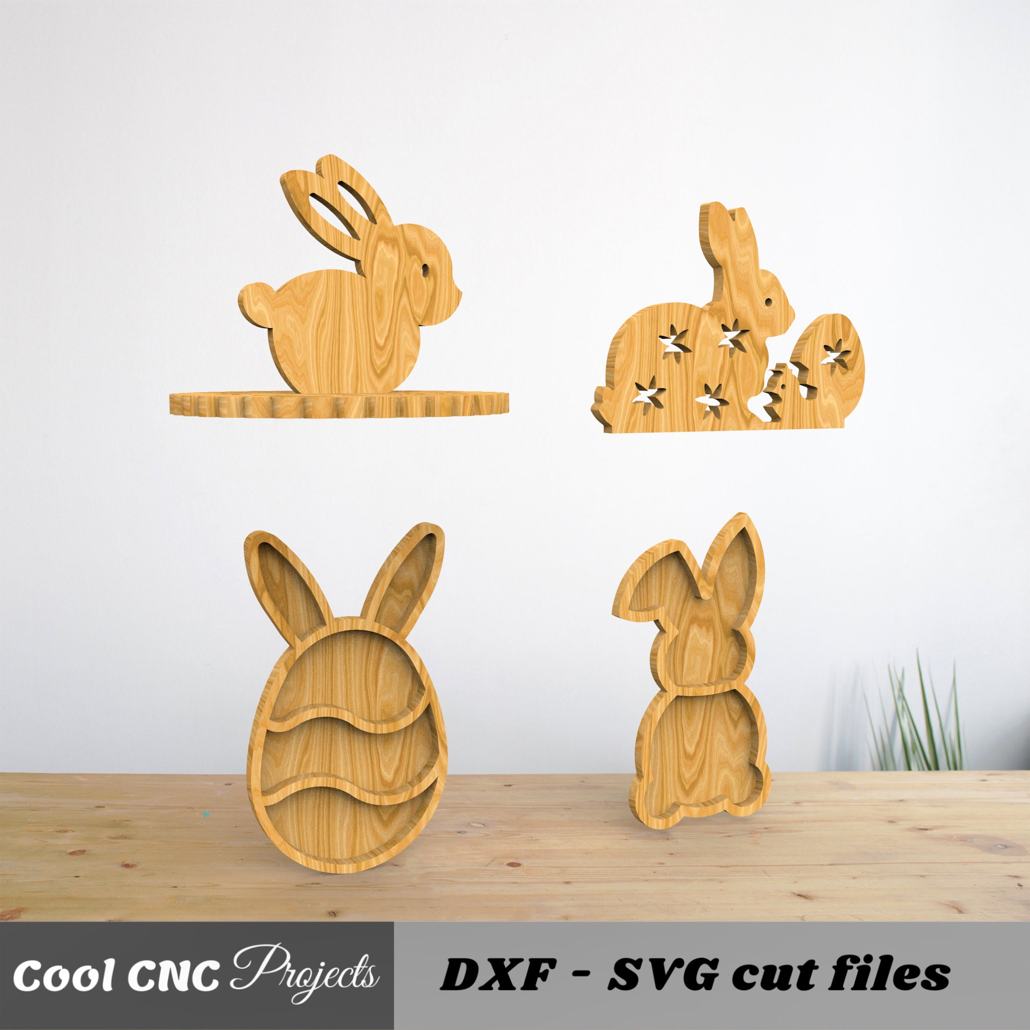 Easter Pack 2 CNC Files for Wood CNC File CNC Router File dwg | Etsy
