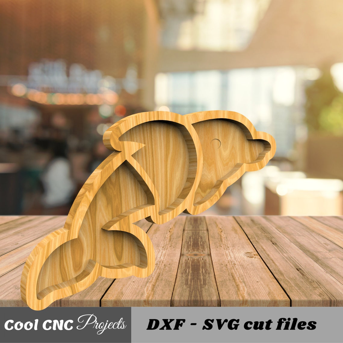 CNC Files Dolphin Serving Tray for Kids CNC Router File dwg - Etsy