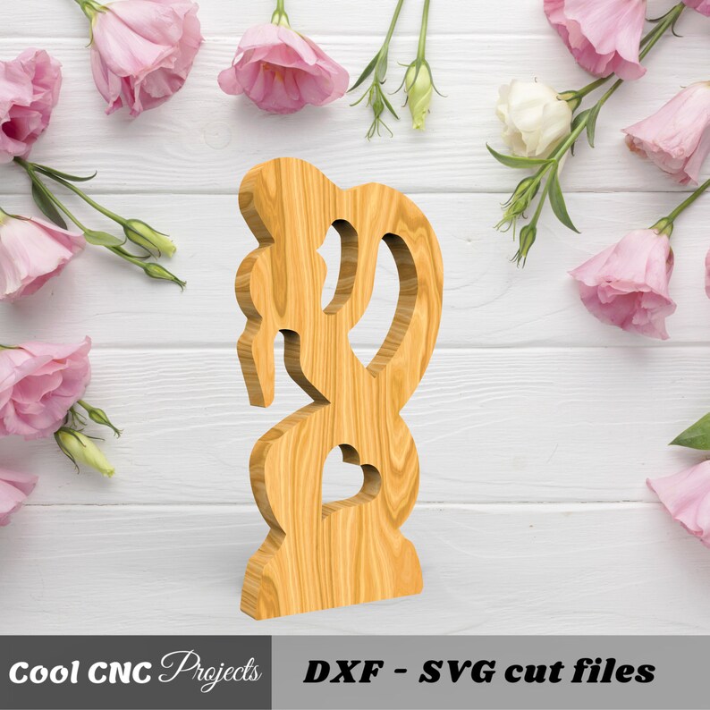 Cute Couples Gift Statue Valentines Day CNC Files for Wood CNC | Etsy