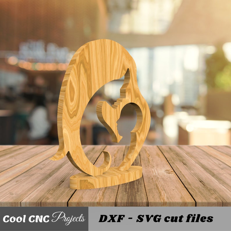 Baby and Mom Mother's Day CNC Files for Wood CNC File CNC | Etsy