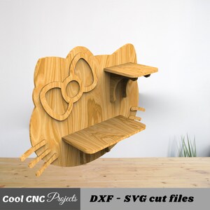 Cat Shelf CNC Files for Wood CNC File CNC Router File (dwg Cdr Dxf Svg ...