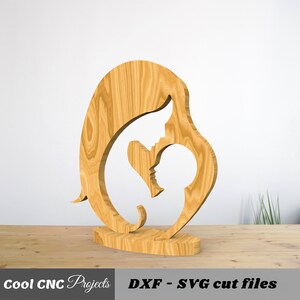 Baby and Mom Mother's Day CNC Files for Wood CNC File CNC Router File ...