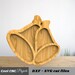 CNC File for Wood Christmas Bells Serving Plate dwg Cdr Dxf Svg Eps Pdf ...