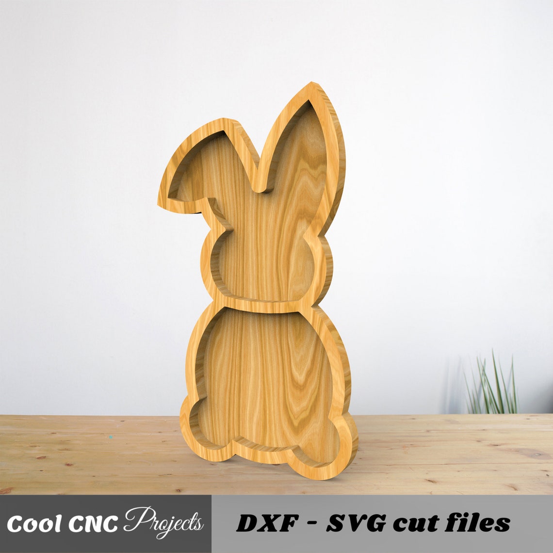Easter Bunny Serving Plate CNC Files for Wood CNC File CNC | Etsy