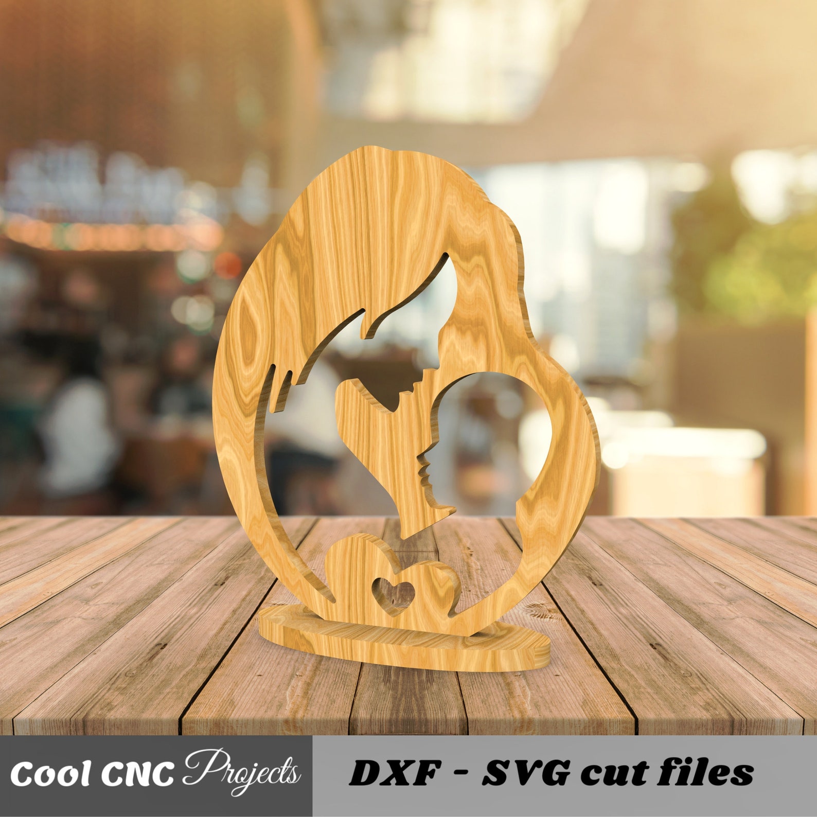 Mother and Baby CNC File, Wood Carving Design (digital Download) - Etsy