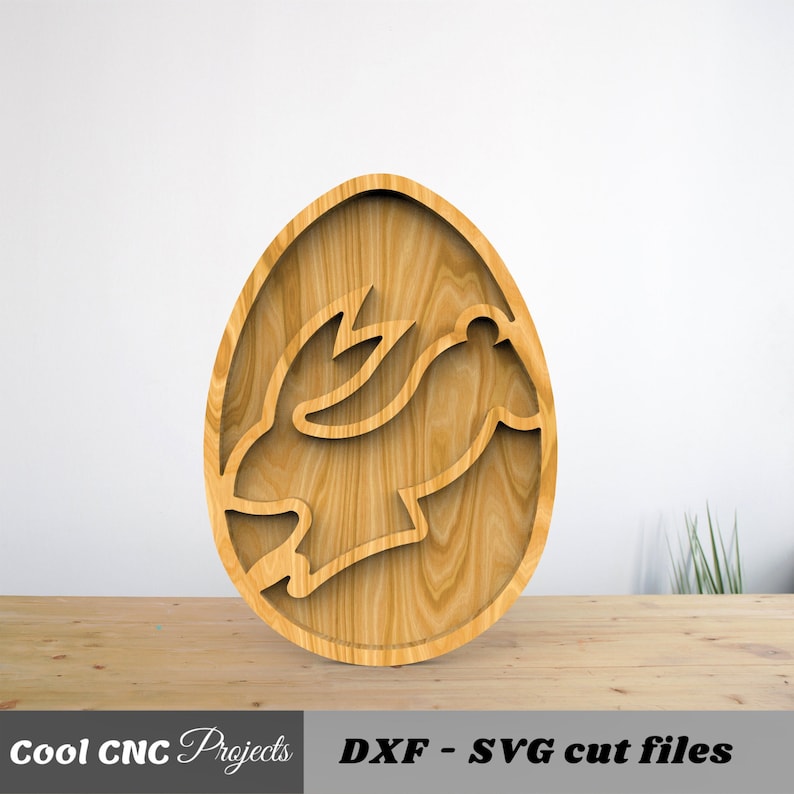 Easter Bunny Egg Serving Plate CNC Files for Wood CNC File CNC | Etsy