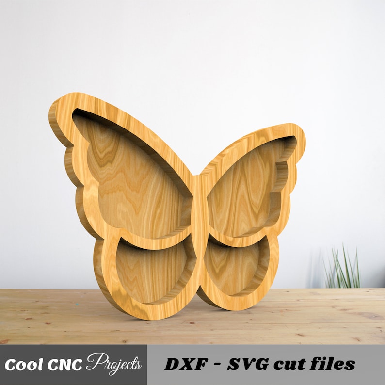 CNC Files Butterfly Serving Tray for Kids CNC Router File dwg - Etsy