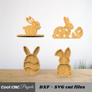 Easter Pack 2 CNC Files for Wood CNC File CNC Router File (dwg Cdr Dxf ...