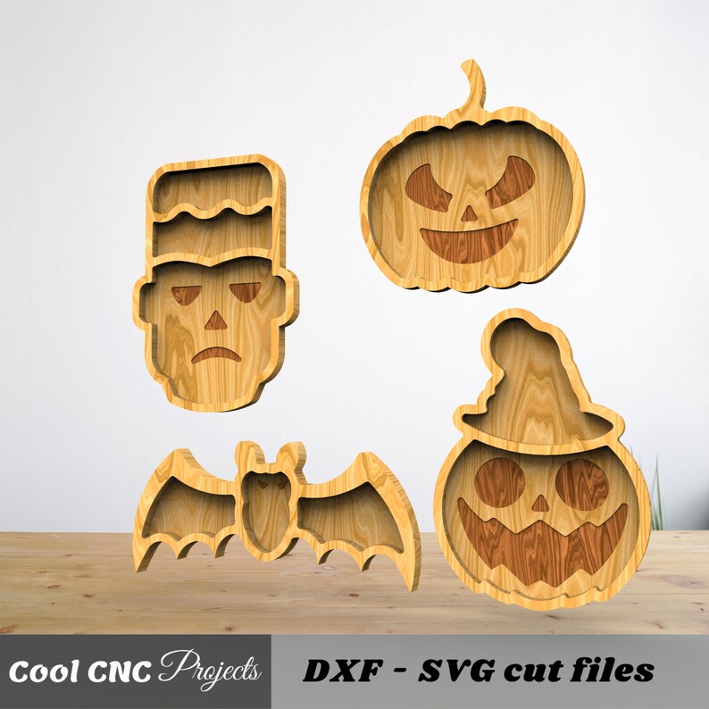Halloween Pack Serving Plate CNC Files for Wood CNC File CNC Router ...
