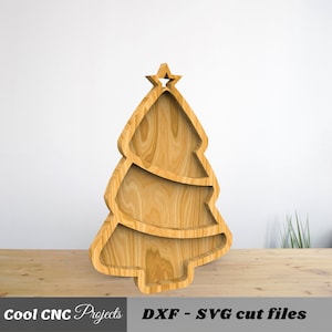 Christmas Tree CNC File for Wood CNC File CNC Router File (dwg Cdr Dxf ...
