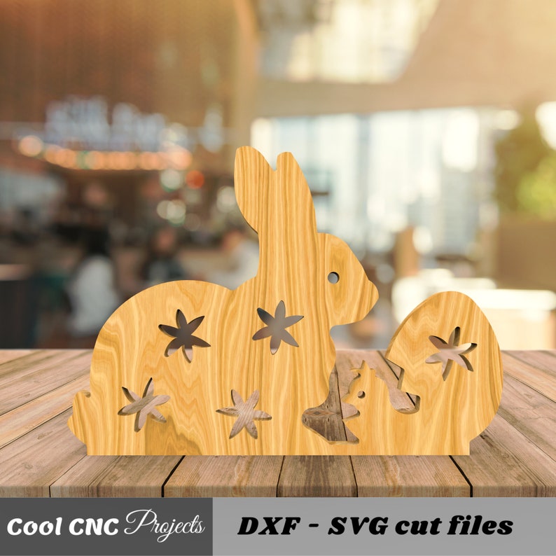 Easter Bunny and Chick CNC Files for Wood CNC File CNC Router | Etsy
