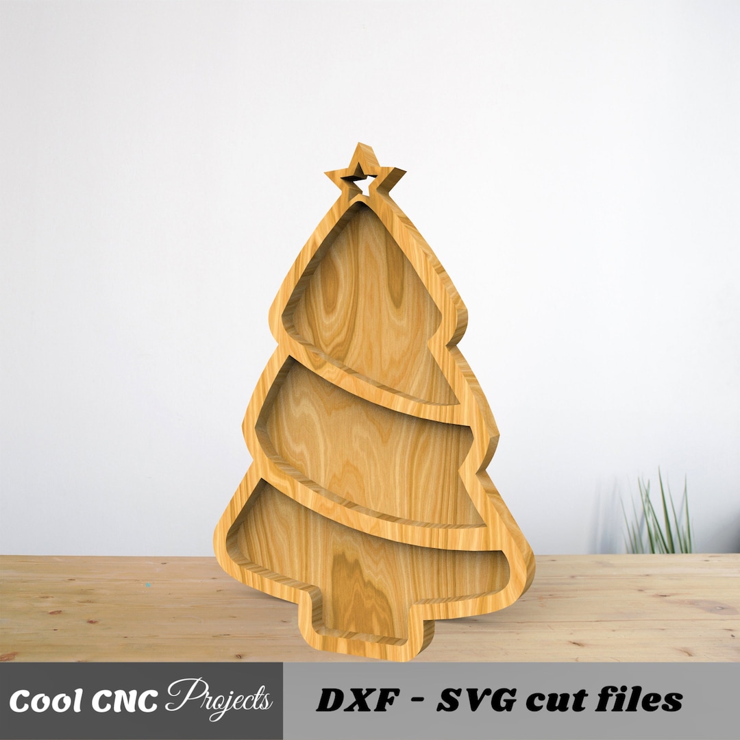 Christmas Tree CNC File for Wood CNC File CNC Router File (dwg Cdr Dxf ...