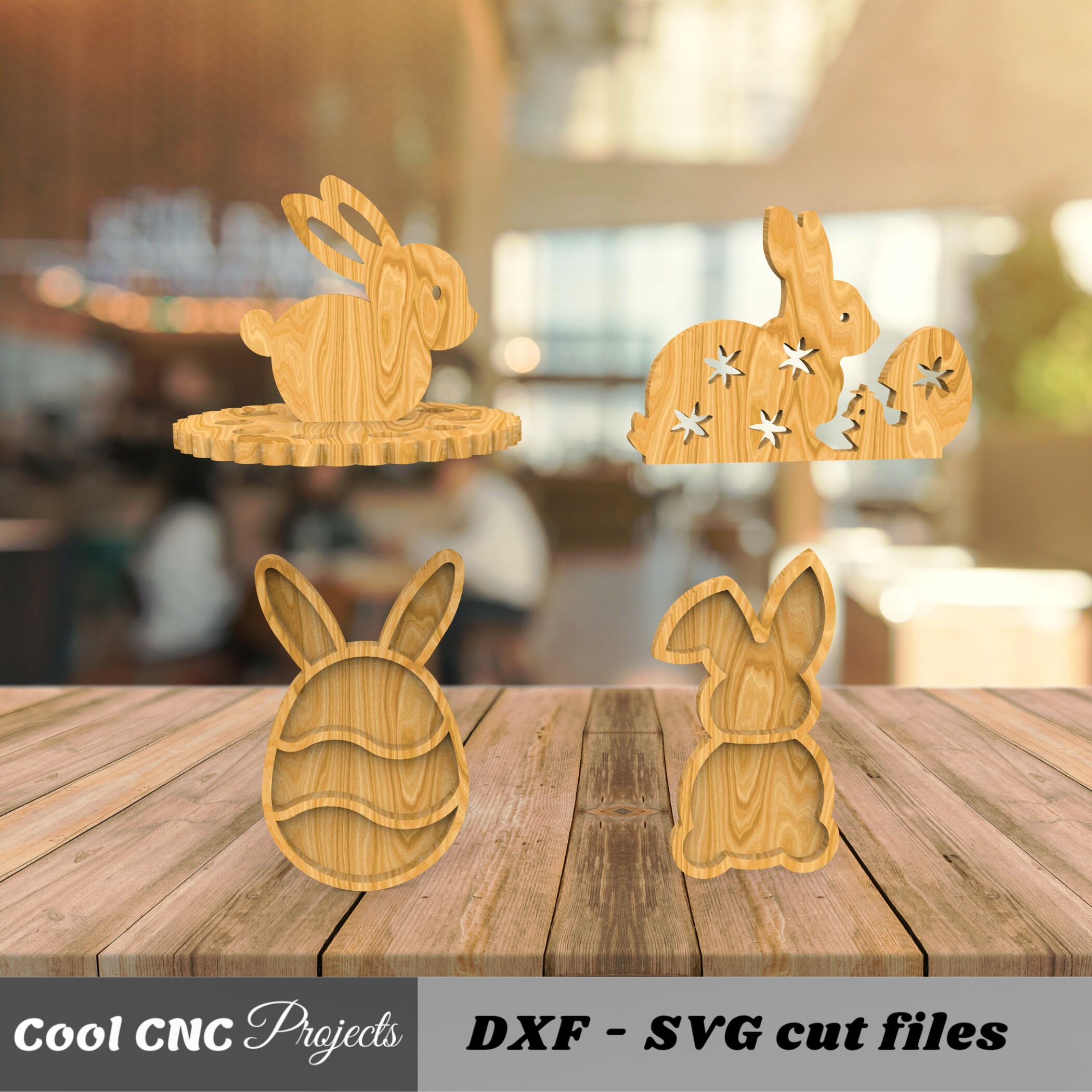 Easter Pack 2 CNC Files for Wood CNC File CNC Router File dwg | Etsy