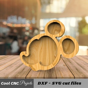 Mouse Serving Plate CNC Files for Wood CNC File CNC Router File (dwg ...