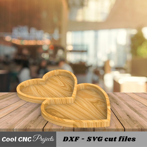 2 Hearts Valentines Gift CNC Files for Wood CNC File CNC - Etsy
