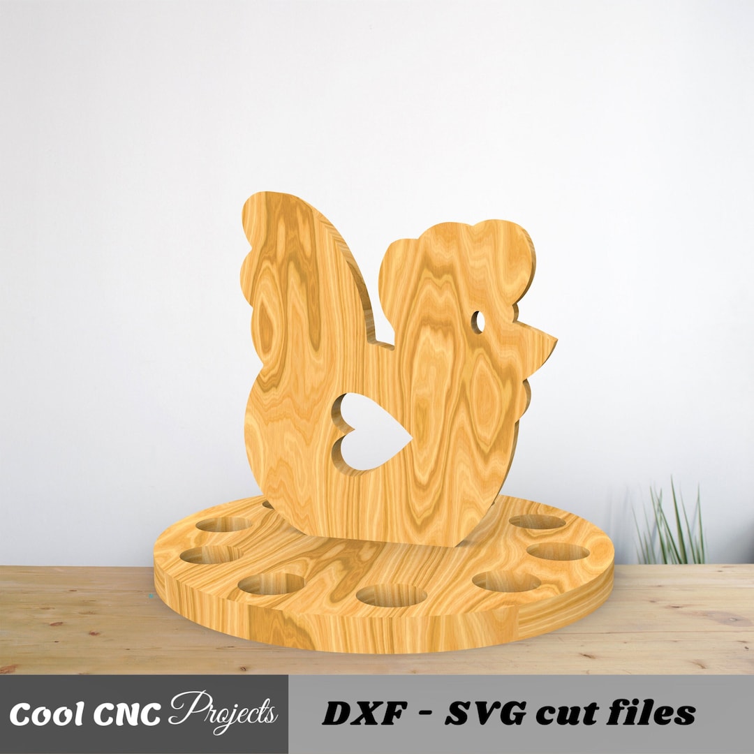 Chicken Easter Egg Basket CNC Files for Wood CNC File CNC Router File ...