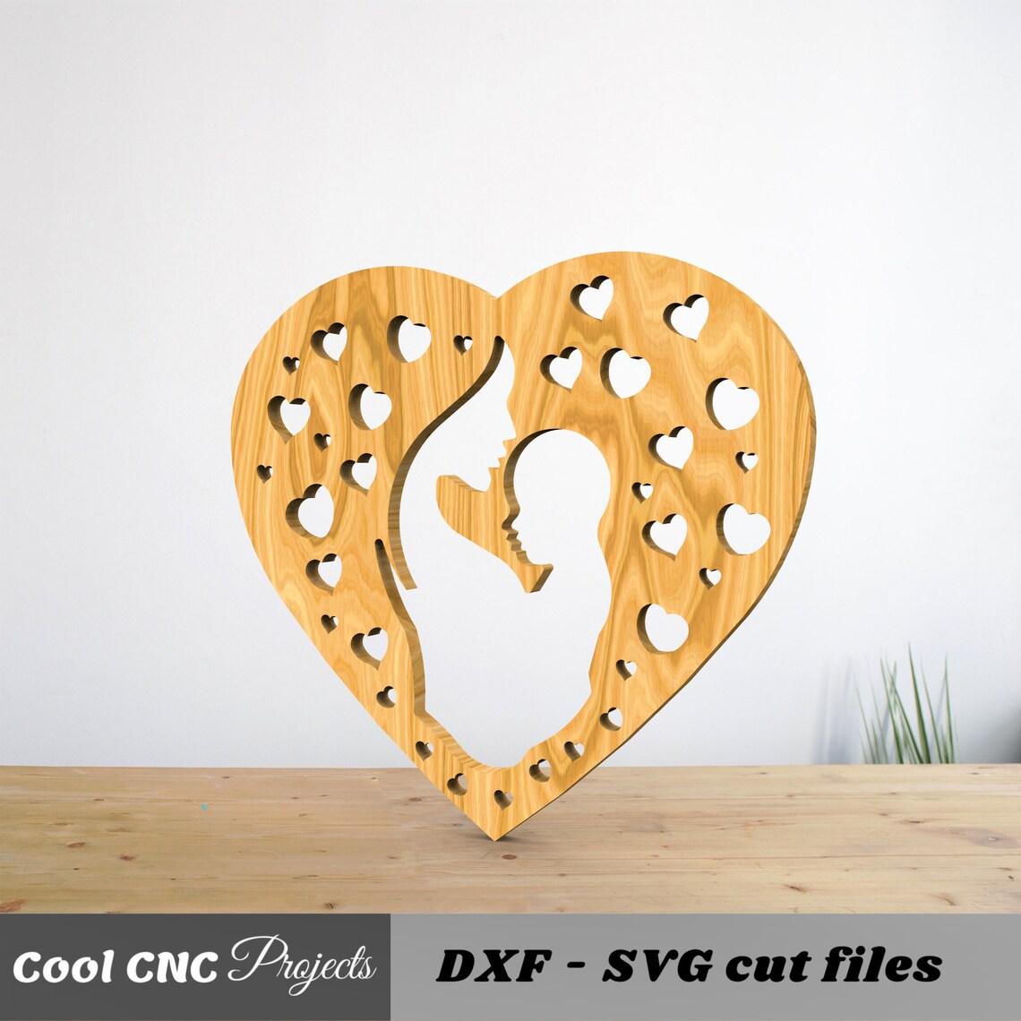 Mom and Baby Wall Hang Mother's Day CNC Files for Wood CNC - Etsy
